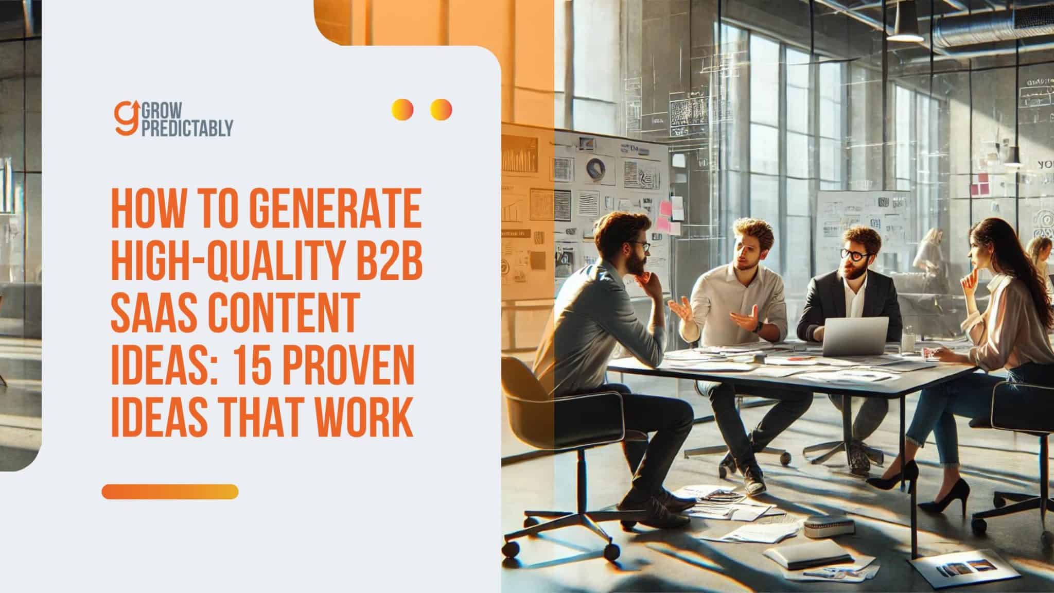 How to Generate High-Quality B2B SaaS Content Ideas: 15 Proven Ideas ...